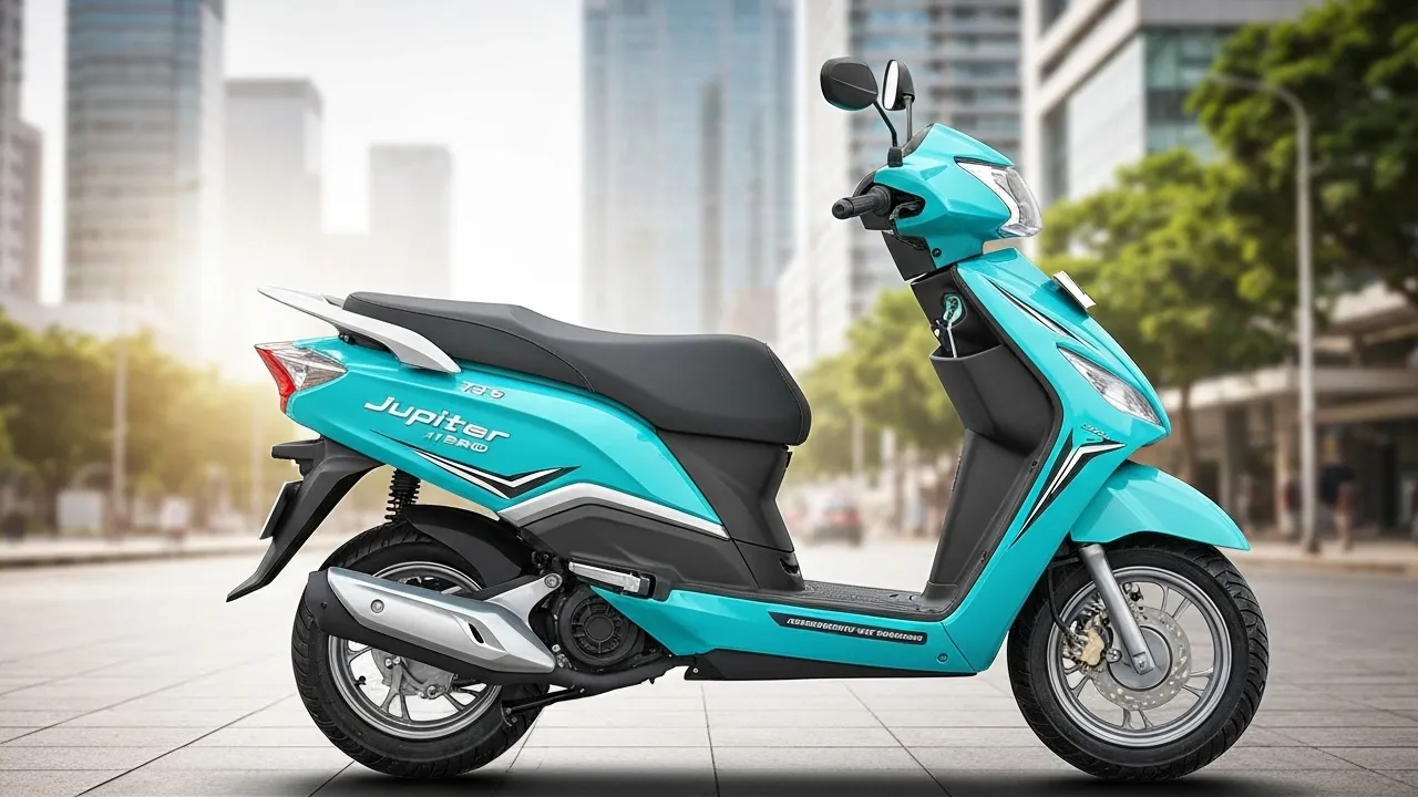TVS Jupiter Hybrid Launches with Hybrid Tech: Mileage, Smart Features ...